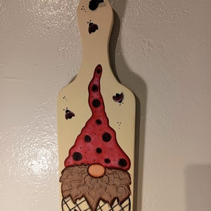 Gnome Kitchens/ Cutting Boards/ Gnome Wall Art/ Ladybug Theme/ 14 Tall ...