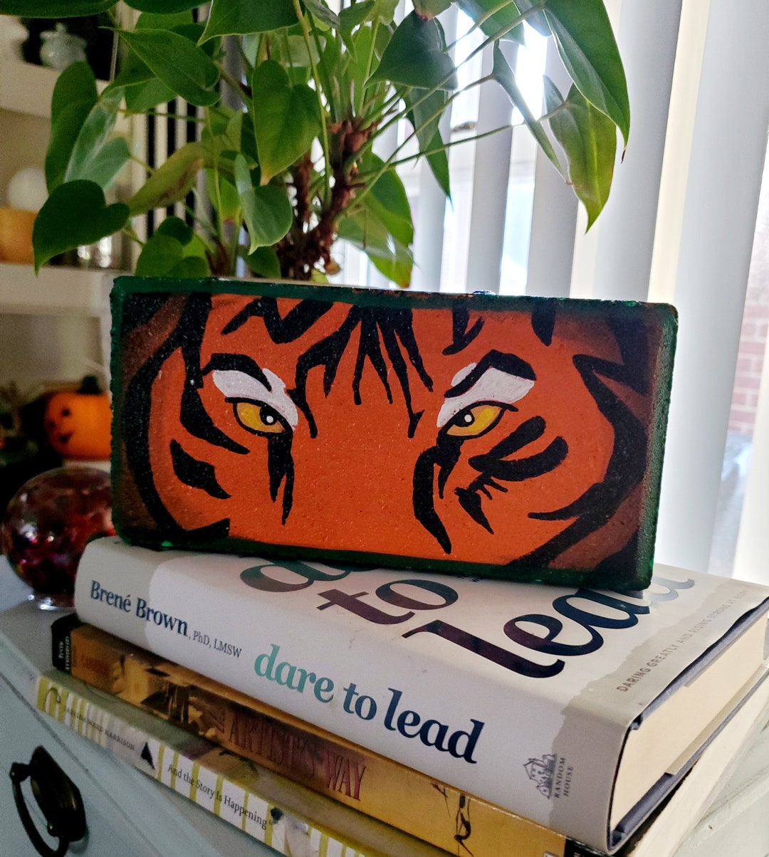 Tiger Brick, Painted Brick, Year of the Tiger - Etsy