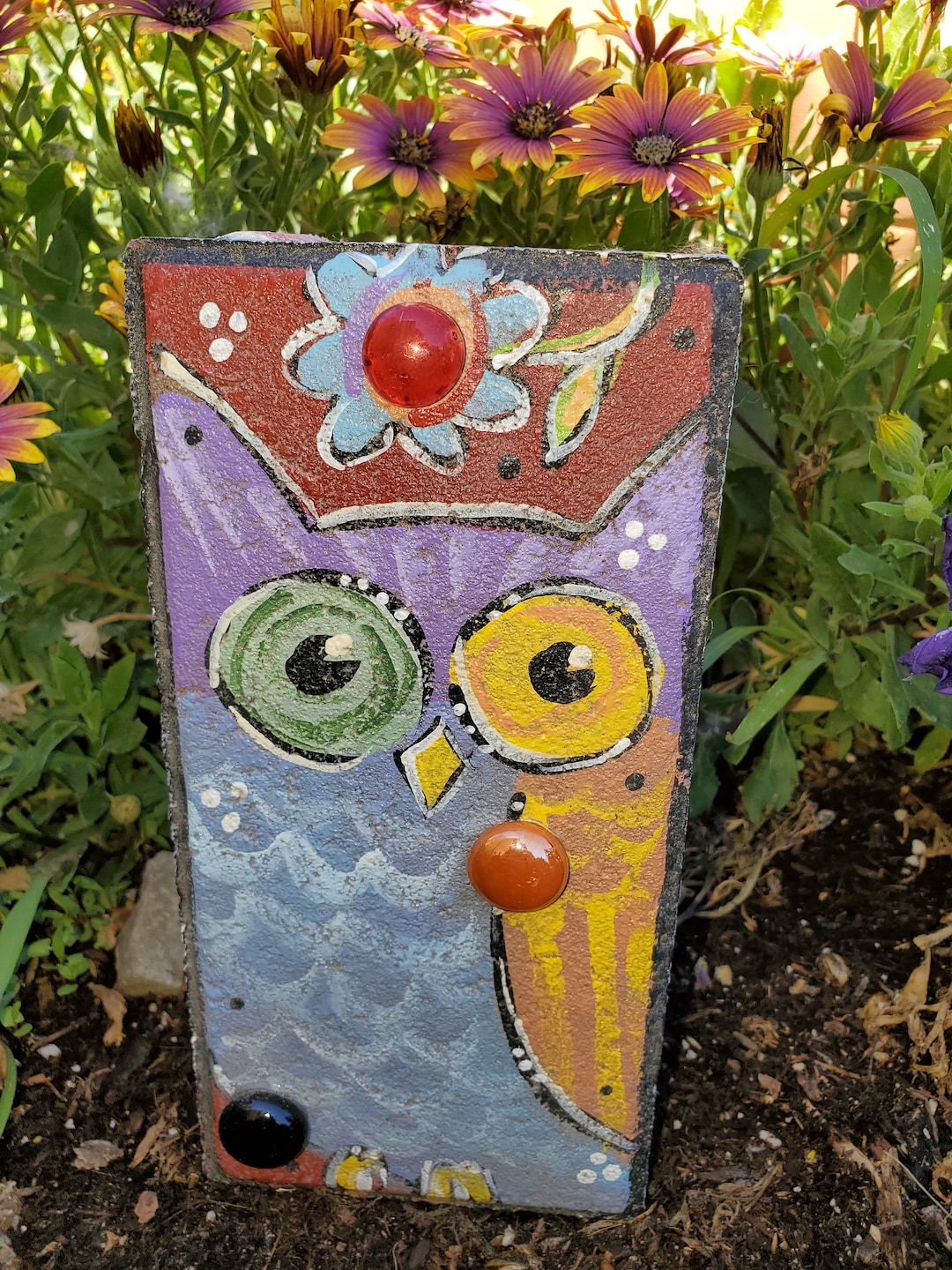 Painted Brick, Owl Brick - Etsy