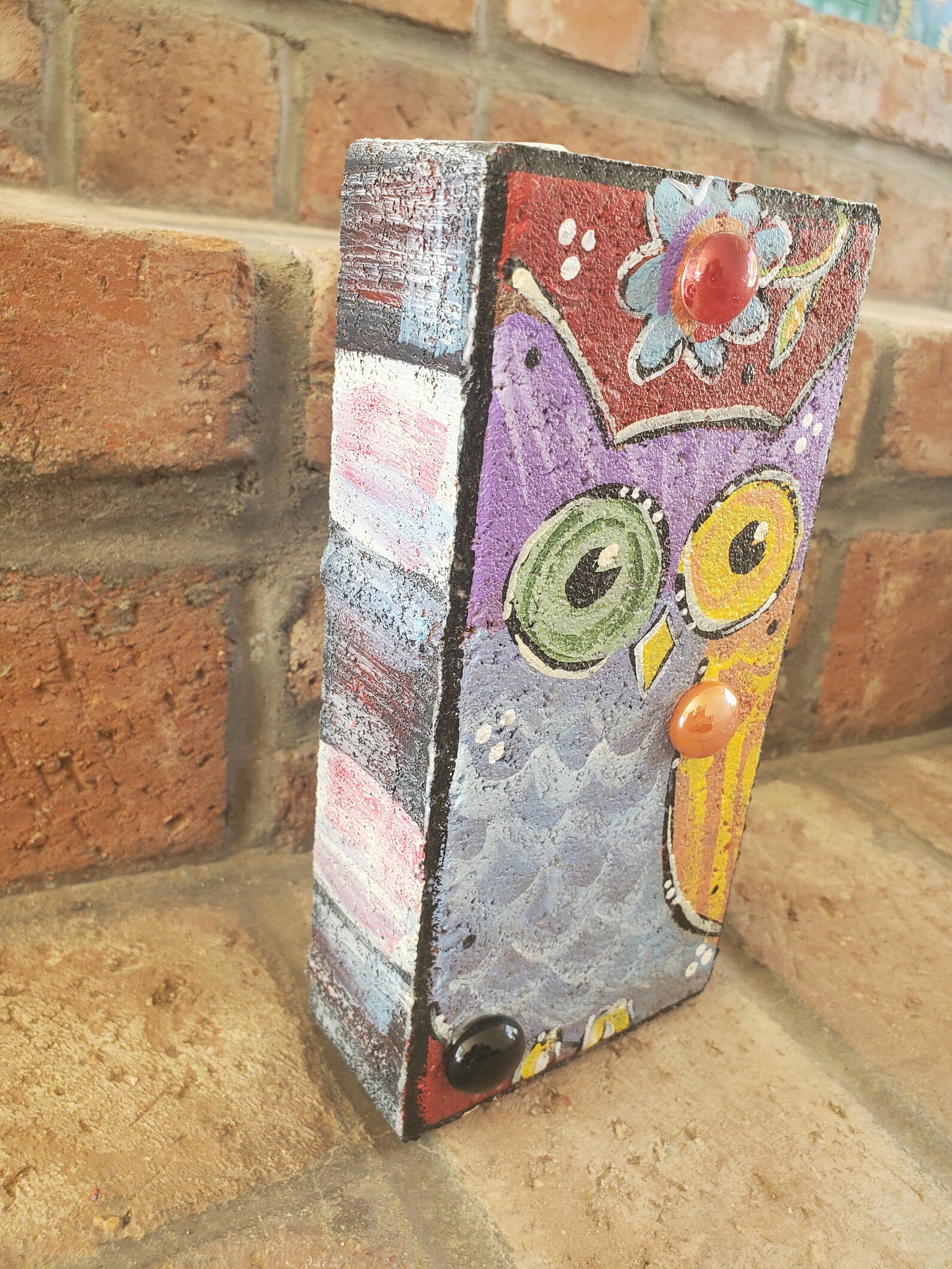 Painted Brick, Owl Brick - Etsy