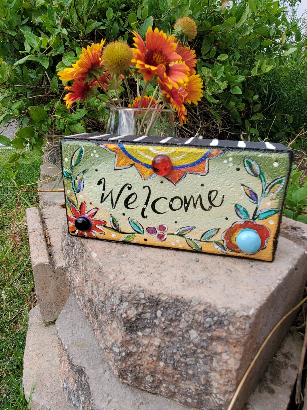 Fall Brick, Welcome Brick, Fall Gift, Welcome - Etsy