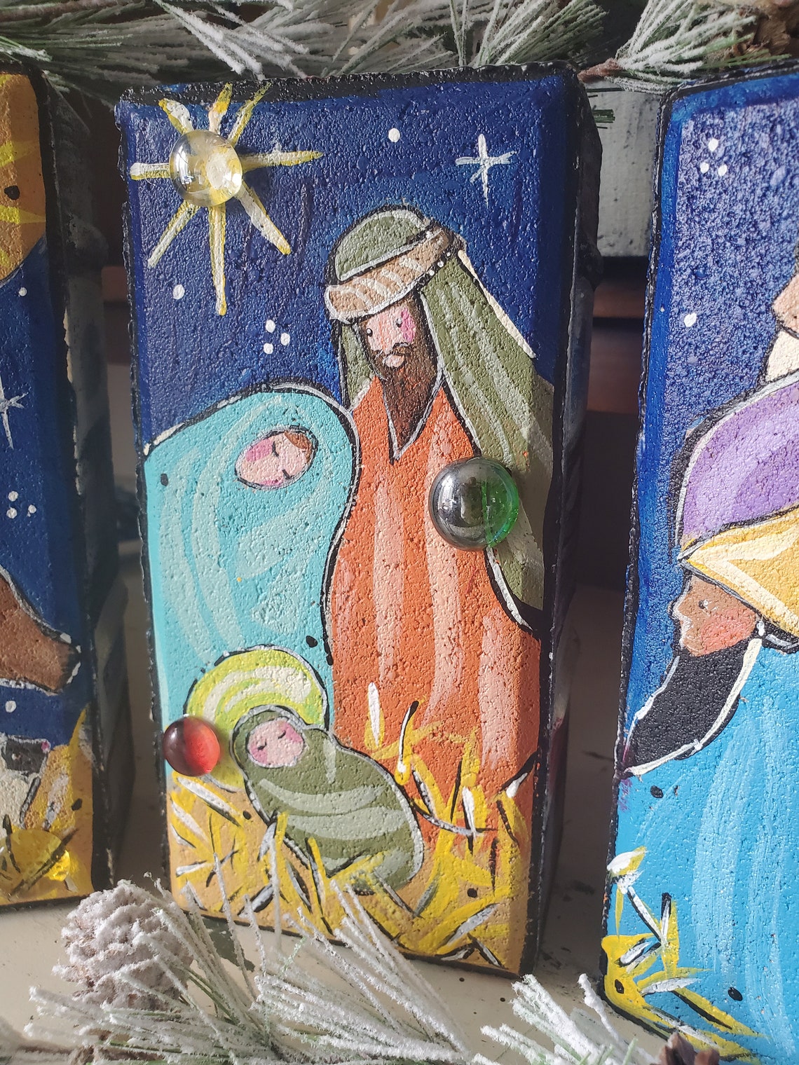 Nativity Set Nativity Brick Set Nativity Bricks - Etsy