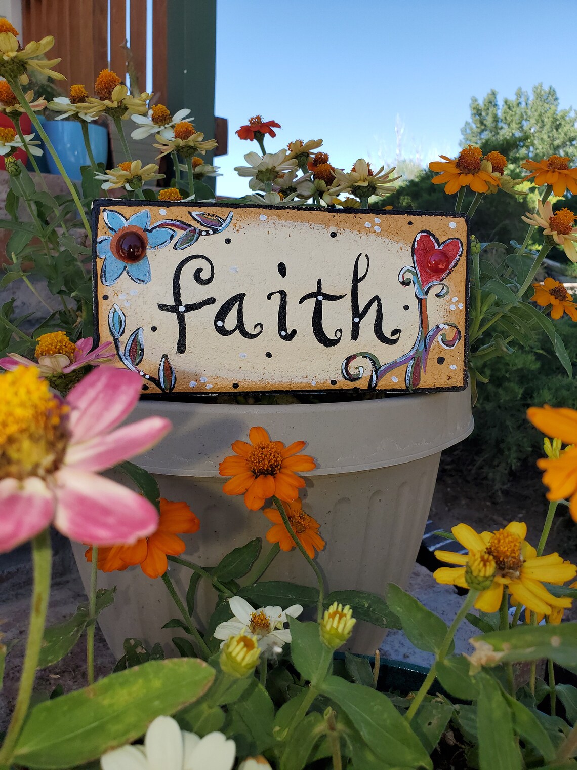 Painted Brick Garden Brick Faith Religious Gift Faith - Etsy