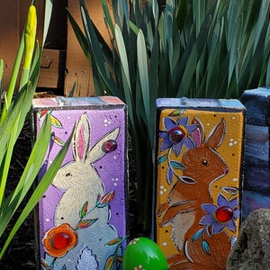 Bunny Brick, Garden Brick, Rabbit Brick - Etsy