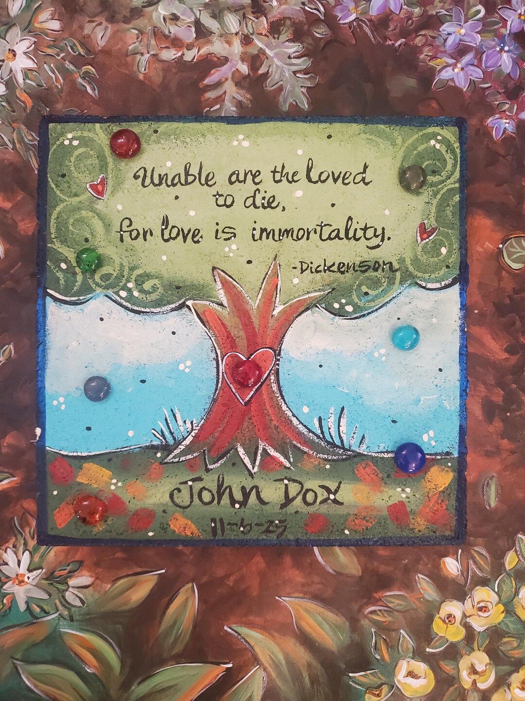 Tree Memorial Stone, Garden Art, Sympathy Gift - Etsy