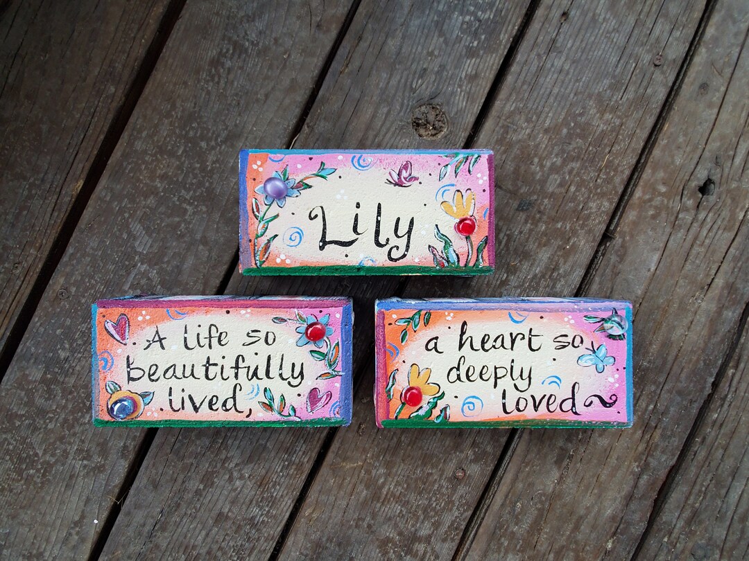 Memorial Bricks, Sympathy Gift, Garden Bricks - Etsy