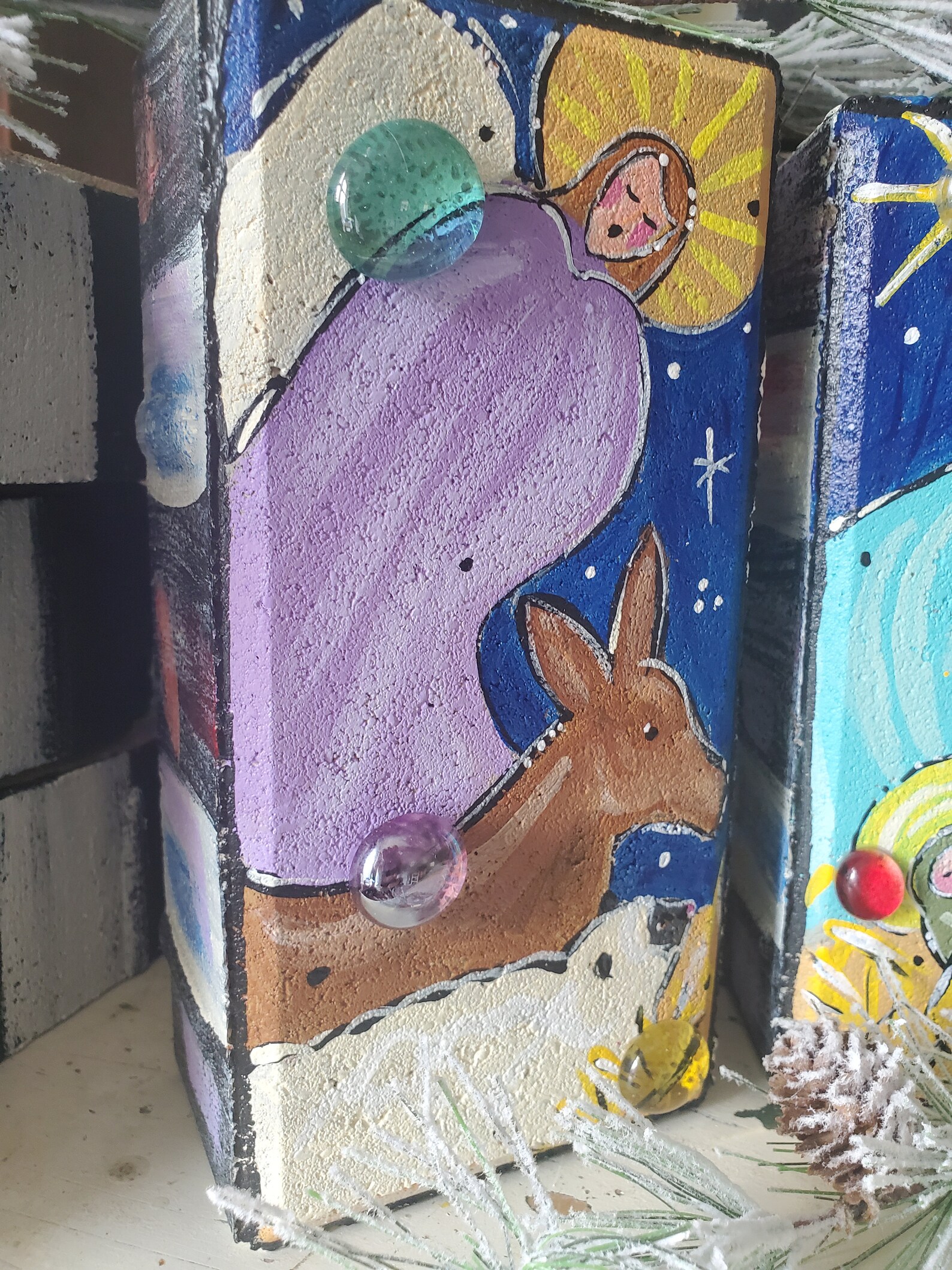 Nativity Set Nativity Brick Set Nativity Bricks - Etsy