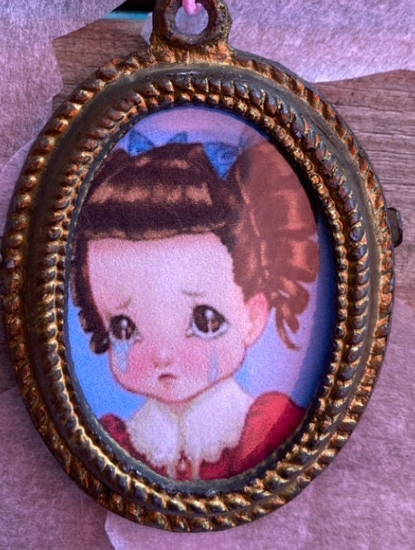Crybaby Melanie Martinez Crying Girl Pendant Cry Baby Cameo Vintage ...