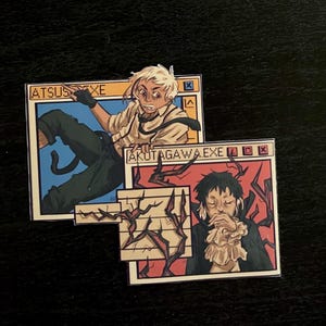 Soukoku/shin Soukoku Windows Glossy Stickers BSD - Etsy