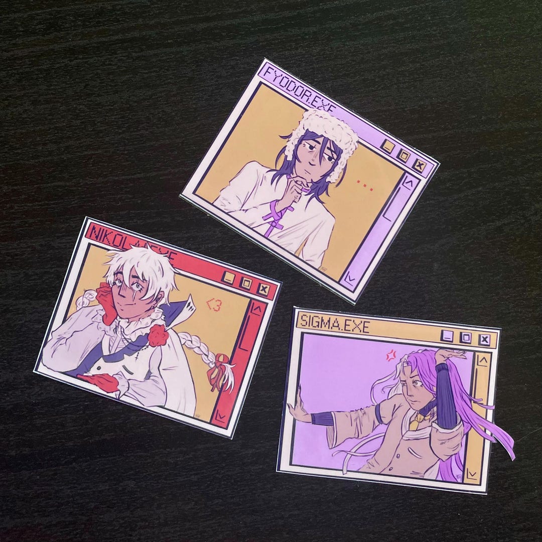DOA Trio Windows Glossy Stickers BSD - Etsy