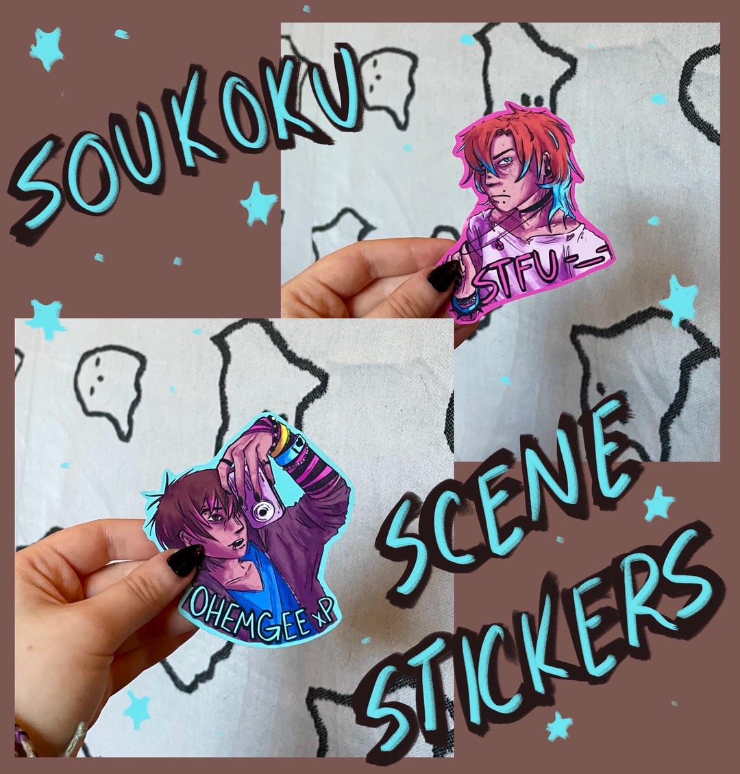 Soukoku Scene/emo Glossy Stickers BSD - Etsy