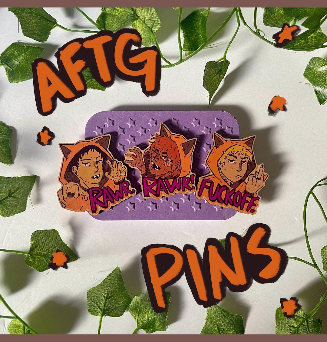 Andrew, Neil, and Kevin Wooden Pins - All for the Game - Etsy