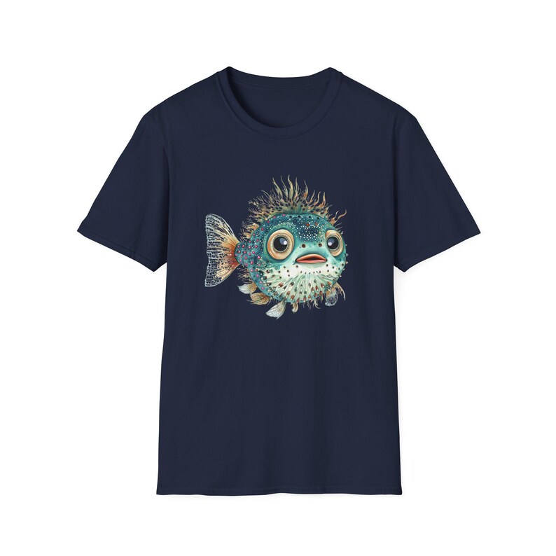 Puffer Fish T-shirt, Boho Tee, Fish T-shirt, Boho Fish, Oceancore ...