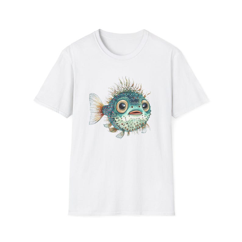 Puffer Fish T-shirt, Boho Tee, Fish T-shirt, Boho Fish, Oceancore ...