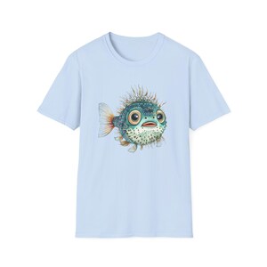 Puffer Fish T-shirt, Boho Tee, Fish T-shirt, Boho Fish, Oceancore ...
