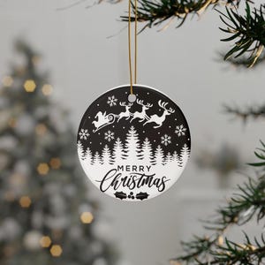 25 Christmas Round Signs SVG PNG Bundle, Ornament Printable Christmas ...