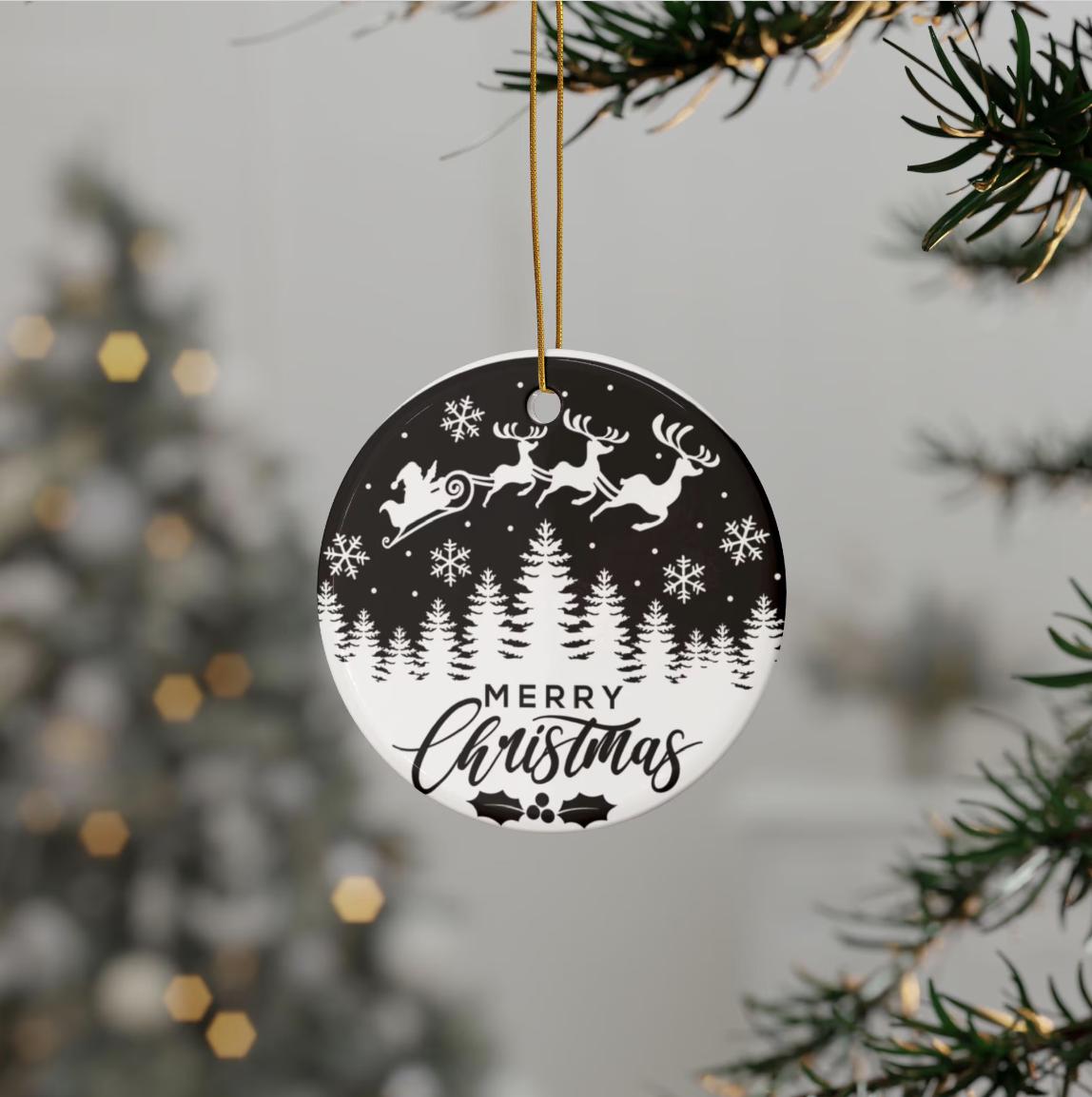 25 Christmas Round Signs SVG PNG Bundle, Ornament Printable Christmas ...