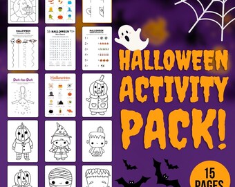 50 Printable Kids Halloween Activities, Halloween Coloring Pages ...
