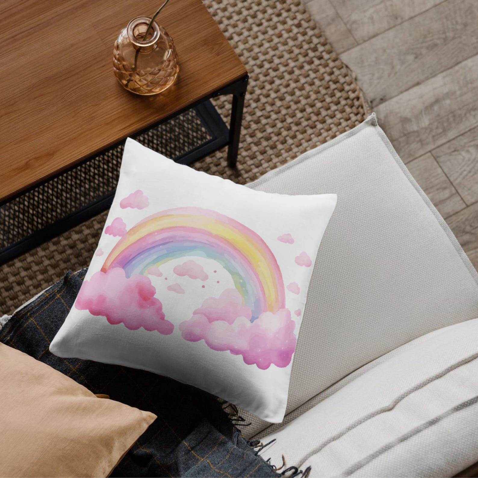 12 Colorful Watercolor Rainbow Cloud SVG Bundle, SVG PNG Bundle for ...