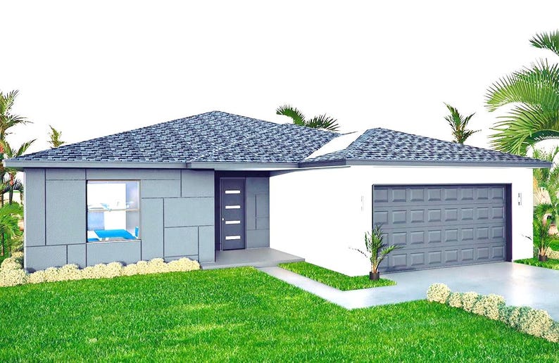 4 Bedroom 2 Bathroom 1670 SF Traditional Architectural Plans - Etsy UK