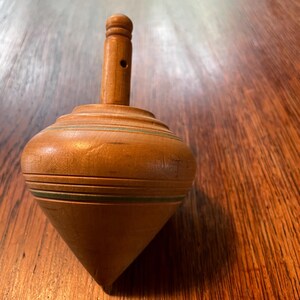 Handmade Wooden Spinning Top - Etsy