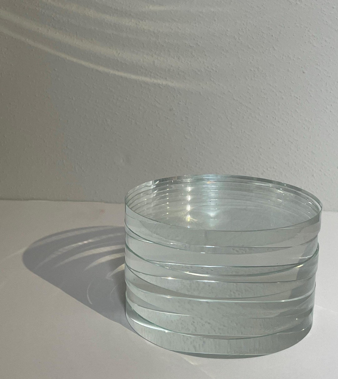 Oleg Cassini Round Glass Coaster Set of 6 - Etsy
