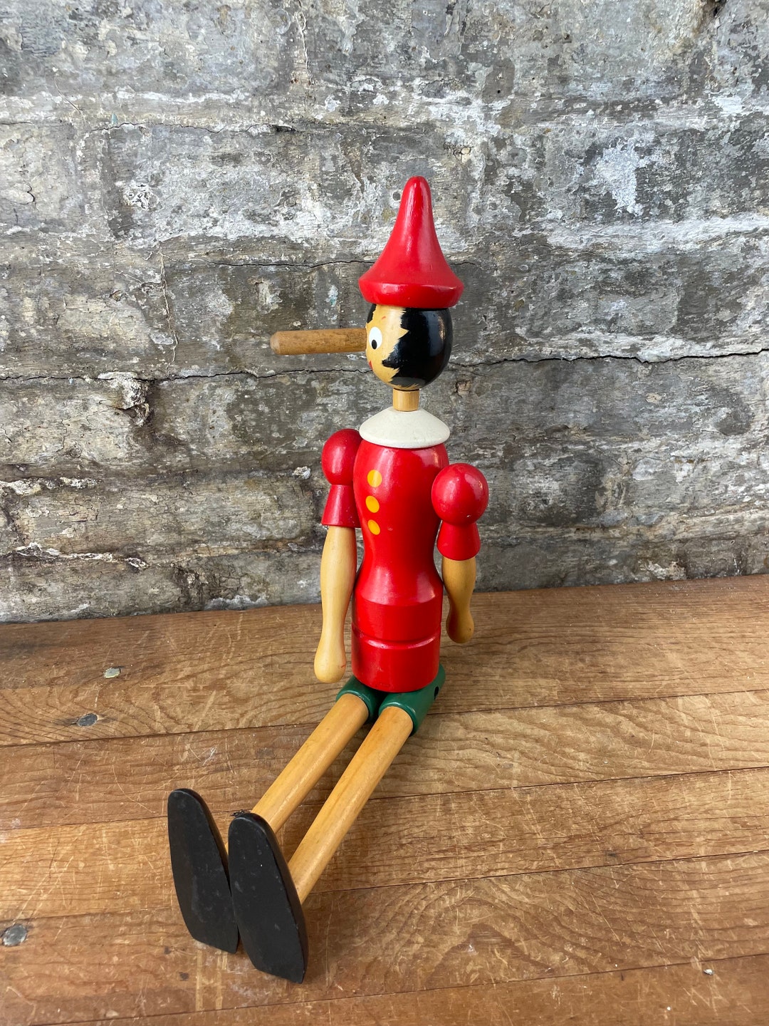 Jointed Wooden Pinocchio Figure Doll - Etsy