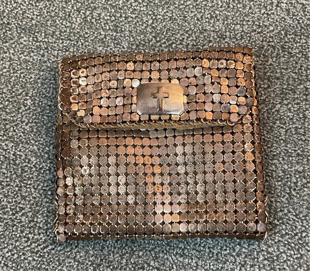 Vintage Metal Mesh Rosary Pouch - Etsy