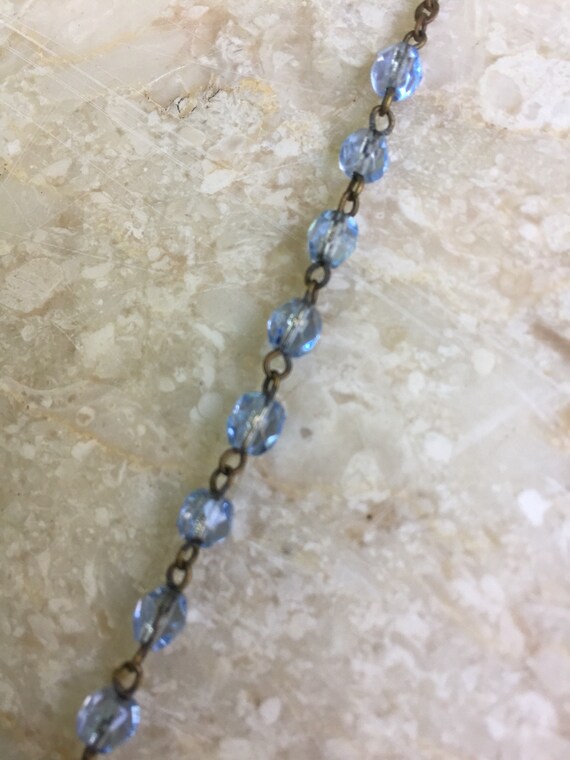 Blue Glass Rosary - Gem