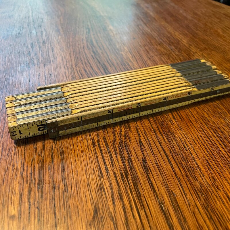Folding Wood Ruler - Etsy