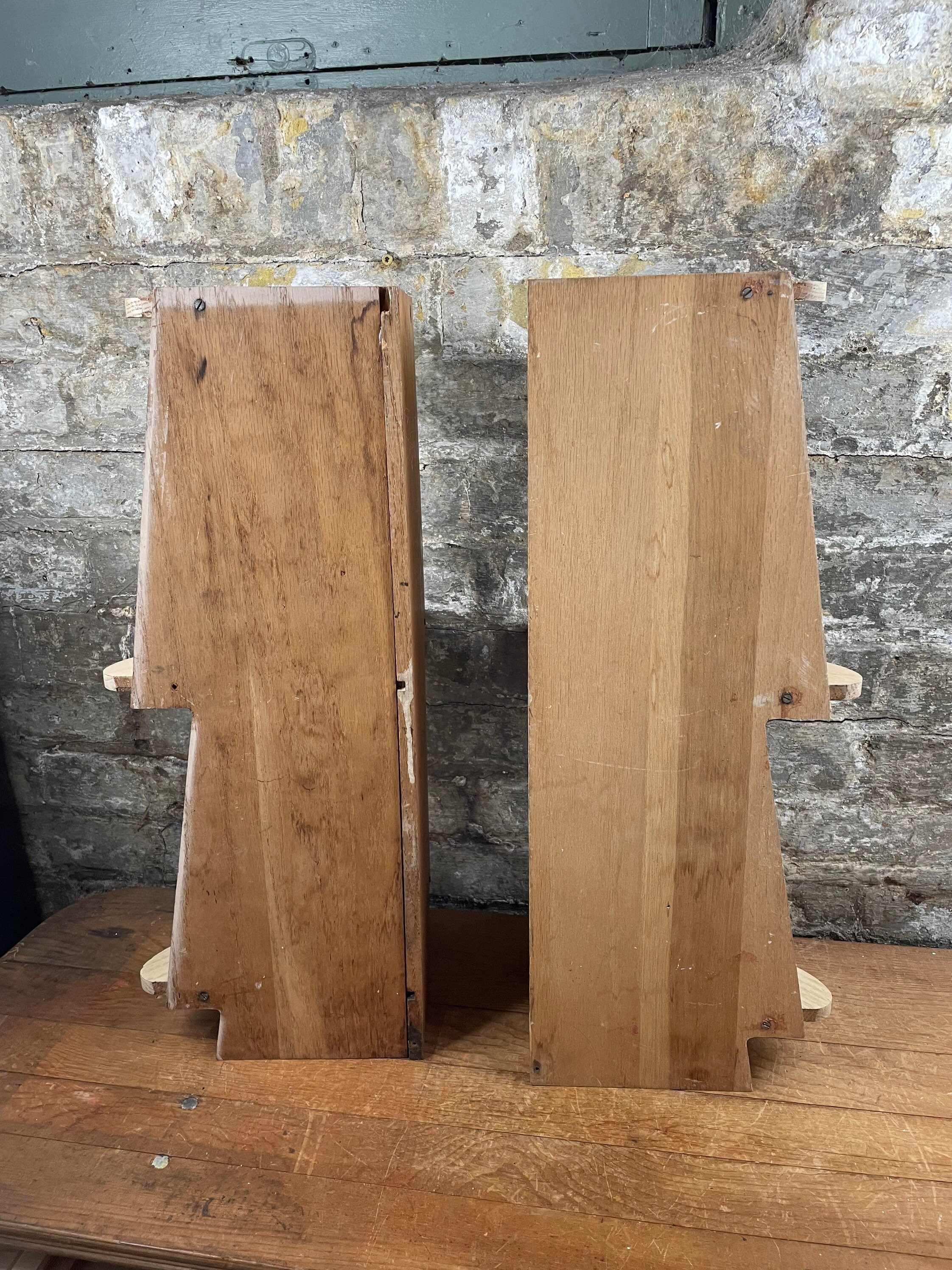 Pair of 3 Tiered Wooden Corner Display Shelves | Etsy