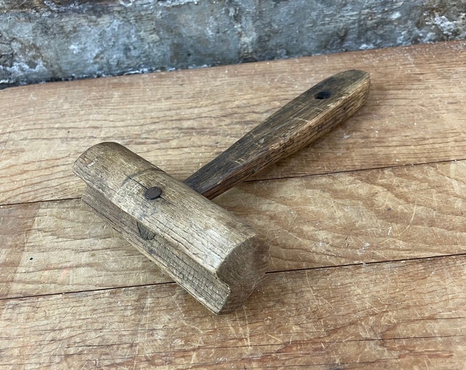 Antique Wooden Serving Mallet Tool - Etsy