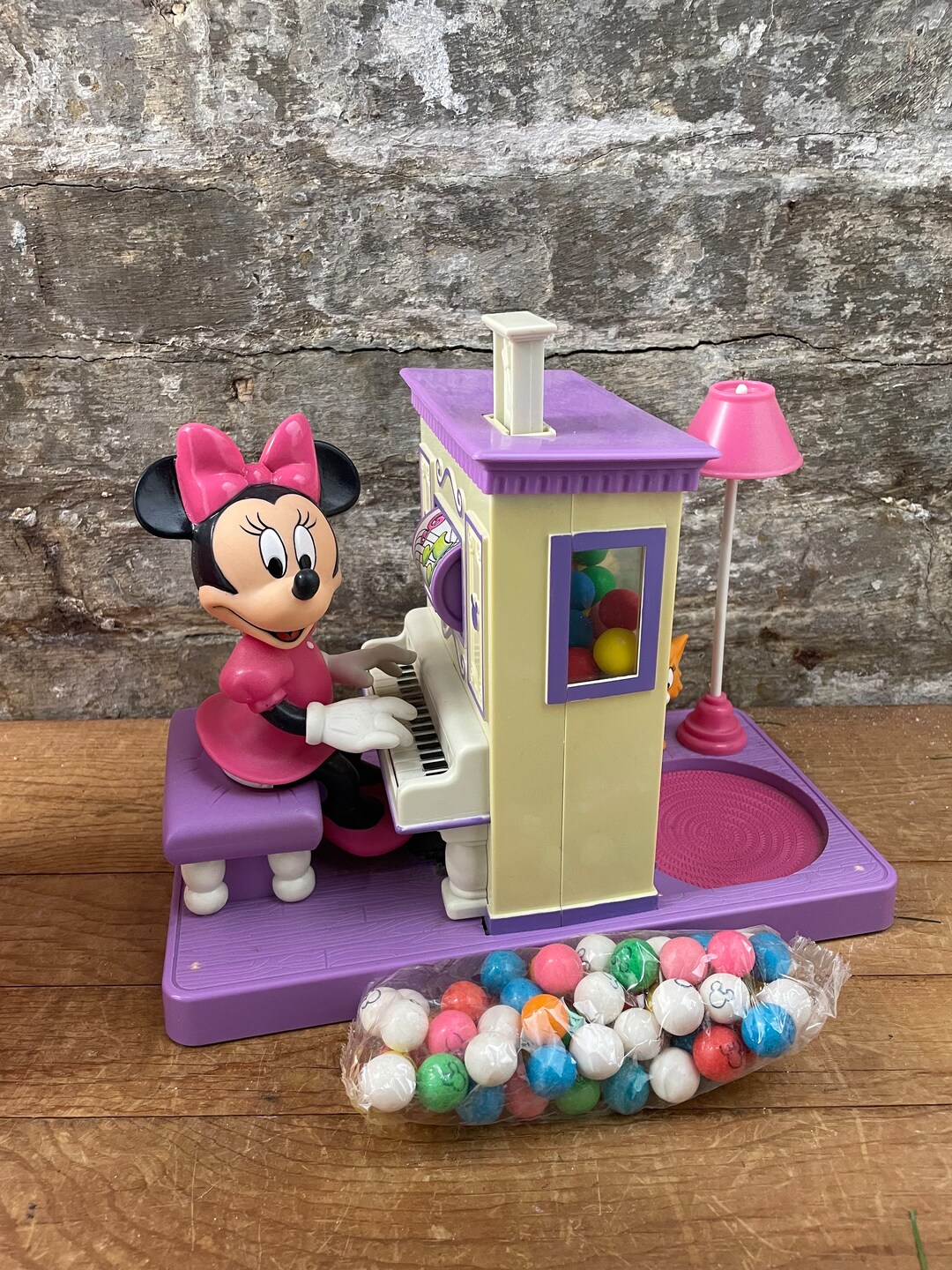 Vintage Minnie Mouse Piano Gumball Machine - Etsy