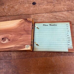 Vintage 1950s/60s Wooden Souvenir Phone Number Book From Cadillac MI - Etsy