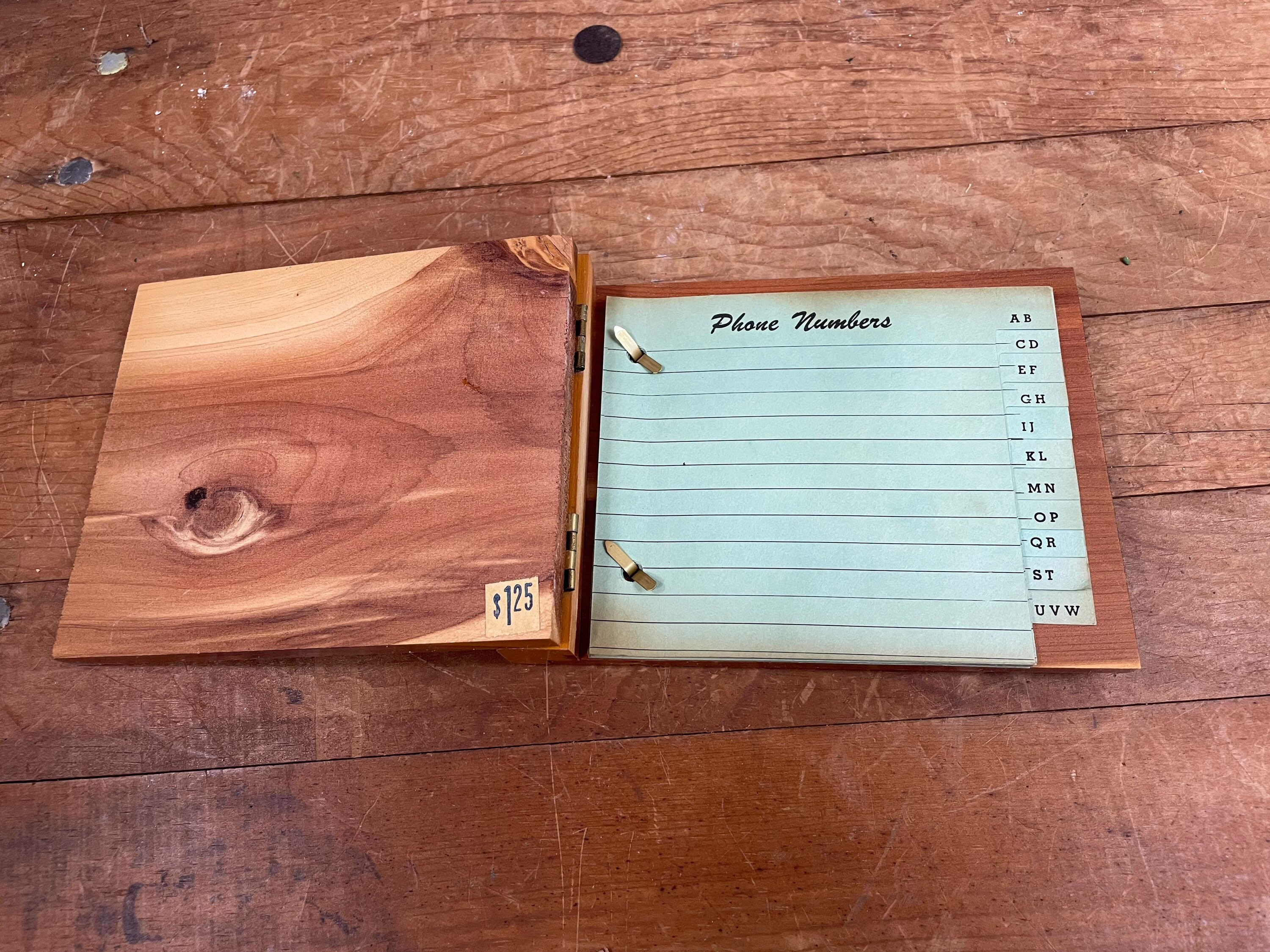 Vintage 1950s/60s Wooden Souvenir Phone Number Book From Cadillac MI - Etsy