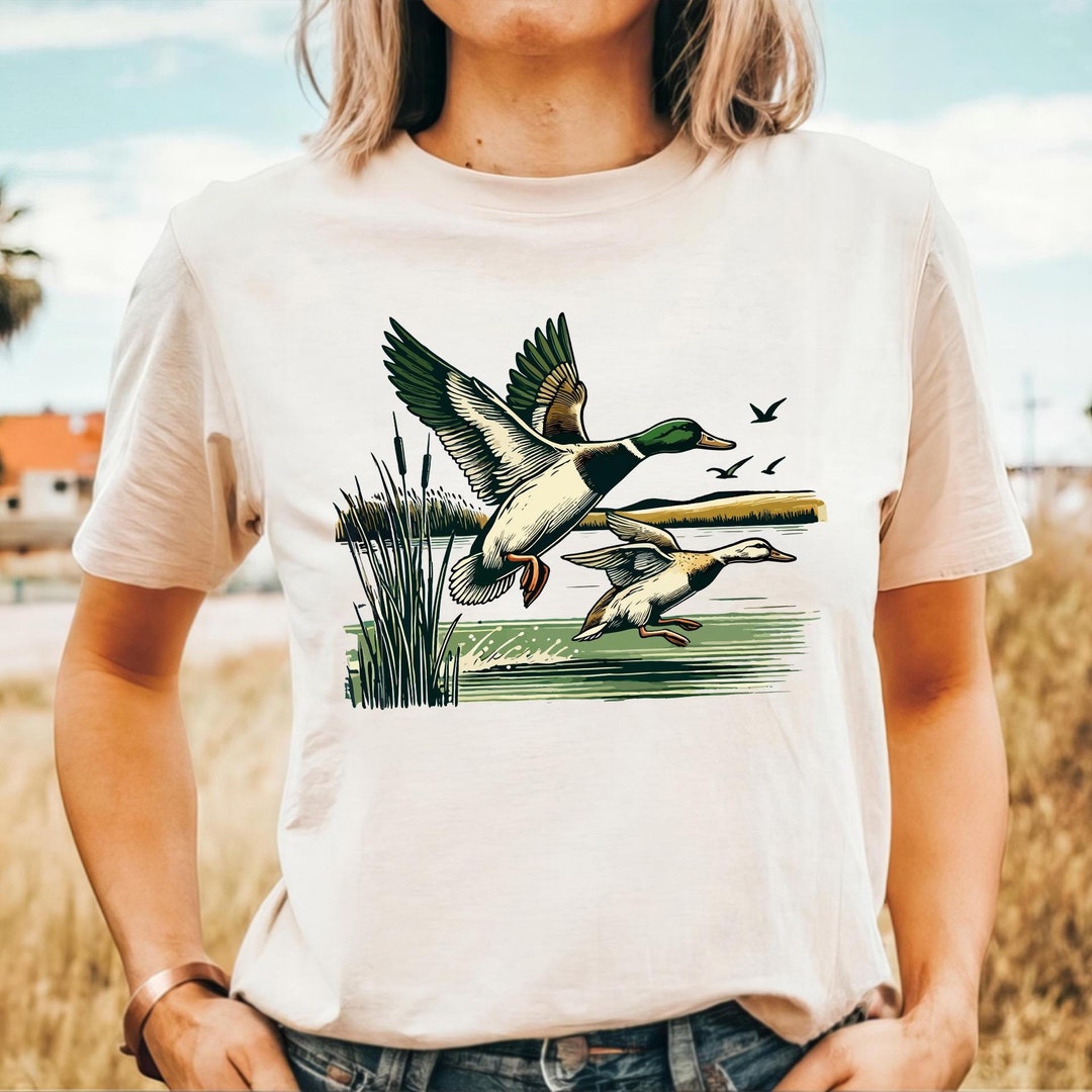 Retro Ducks Fall Shirt, Vintage Duck T-shirt, 90s Waterfowl Duck Shirt ...