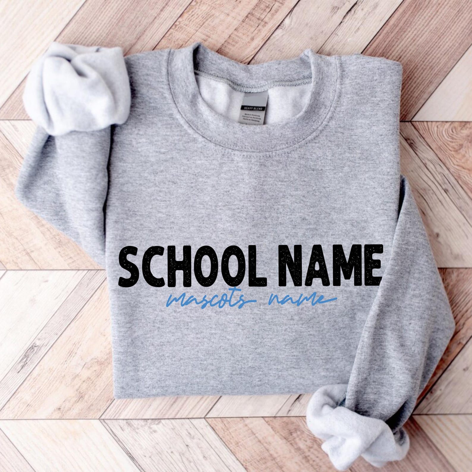 Custom School Sweatshirt, Custom Text Sweater, Personalized School Logo ...