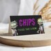Zombie Food Labels: Editable Halloween Birthday Party Table Cards ...