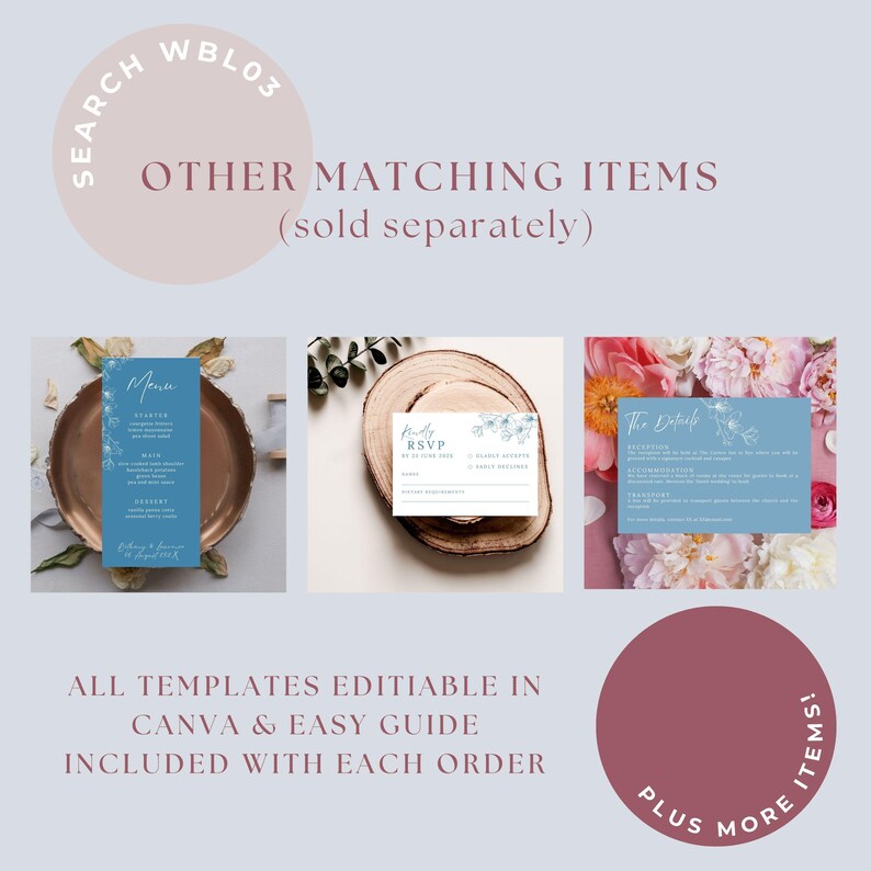 Tonal Dusty Blue Wedding Table Numbers, Solid Blue Table Number Sign ...