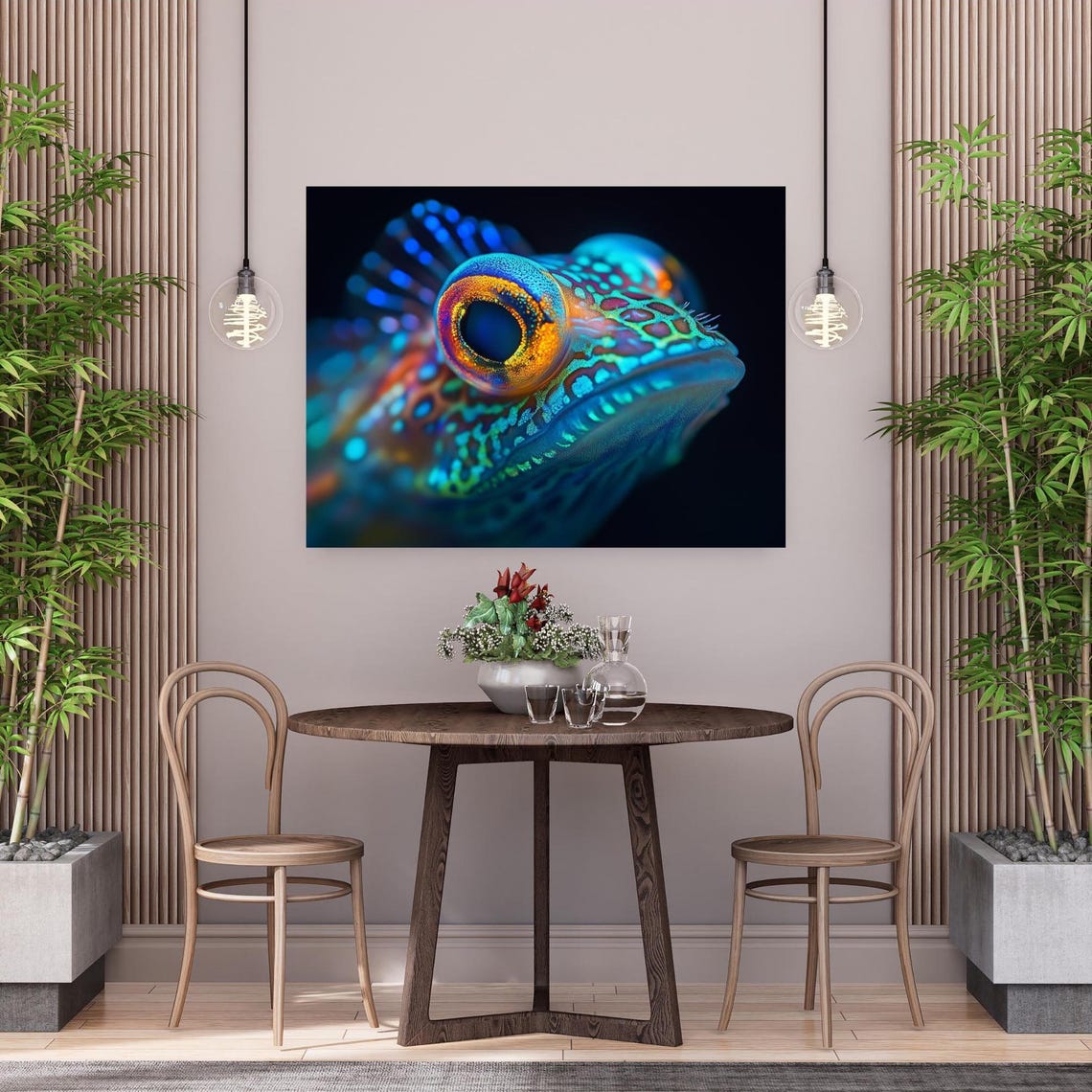 Close-up Bioluminescent Deepwater Fish Art - Matte Poster, Luminous Sea ...