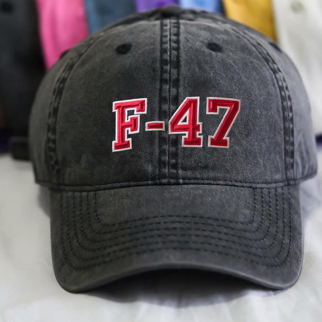 F-47 Air Force Fighter Jet Embroidered Hat, Donald Trump F-47 Jet ...