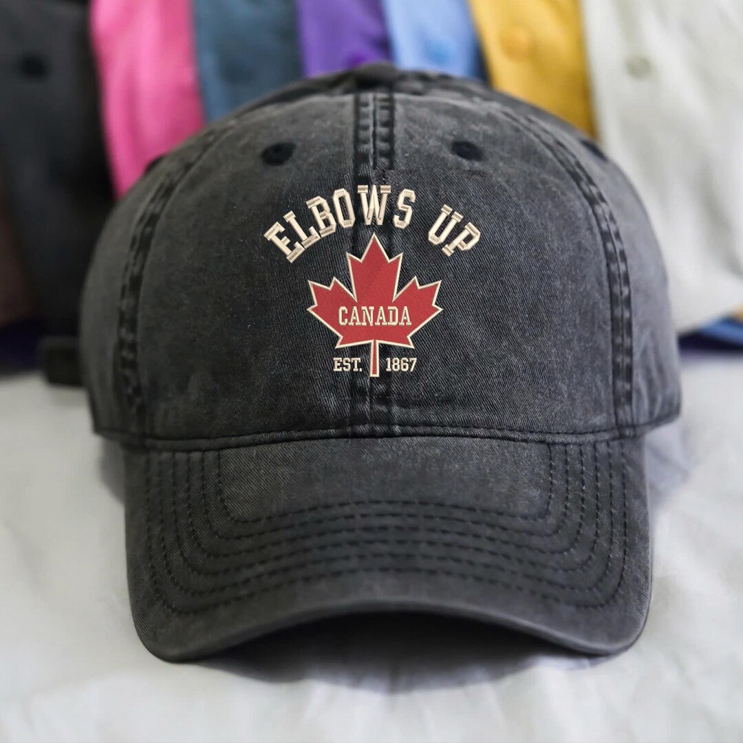 Elbows up Baseball Cap Canada Pride Hat Canadian Gift Idea Hat Maple ...