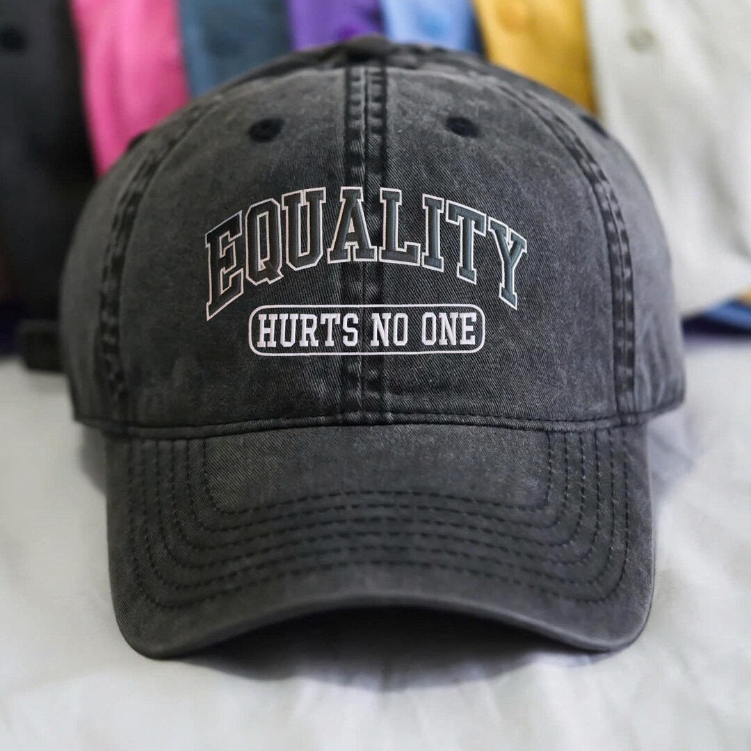 Embroidered Equality Hurts No One Cap, Equal Rights Baseball Hat, LGBTQ ...