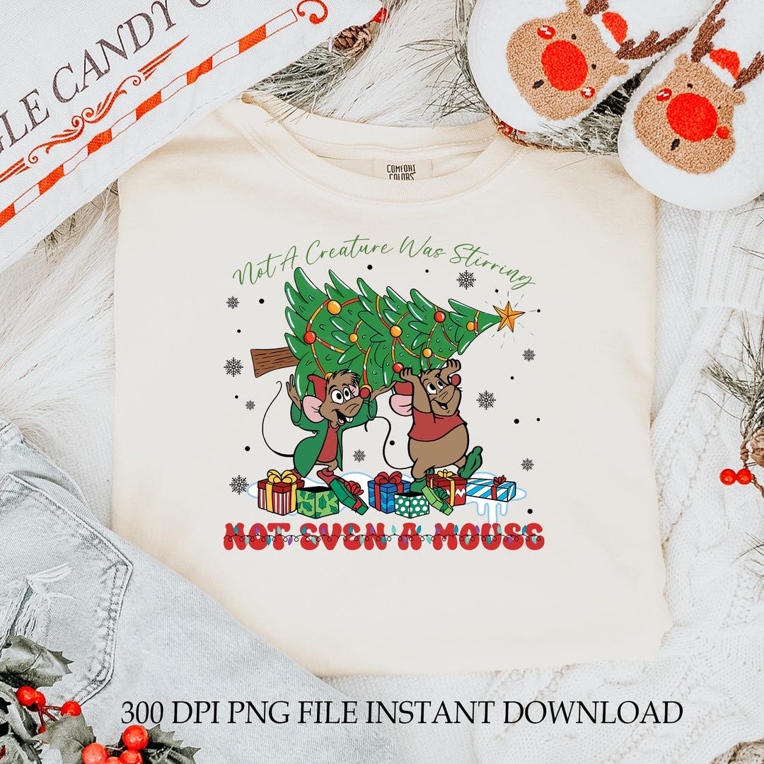 Not Even A Mouse Png, Famous Cartoon Png, Christmas Mouse Cartoon PNG ...