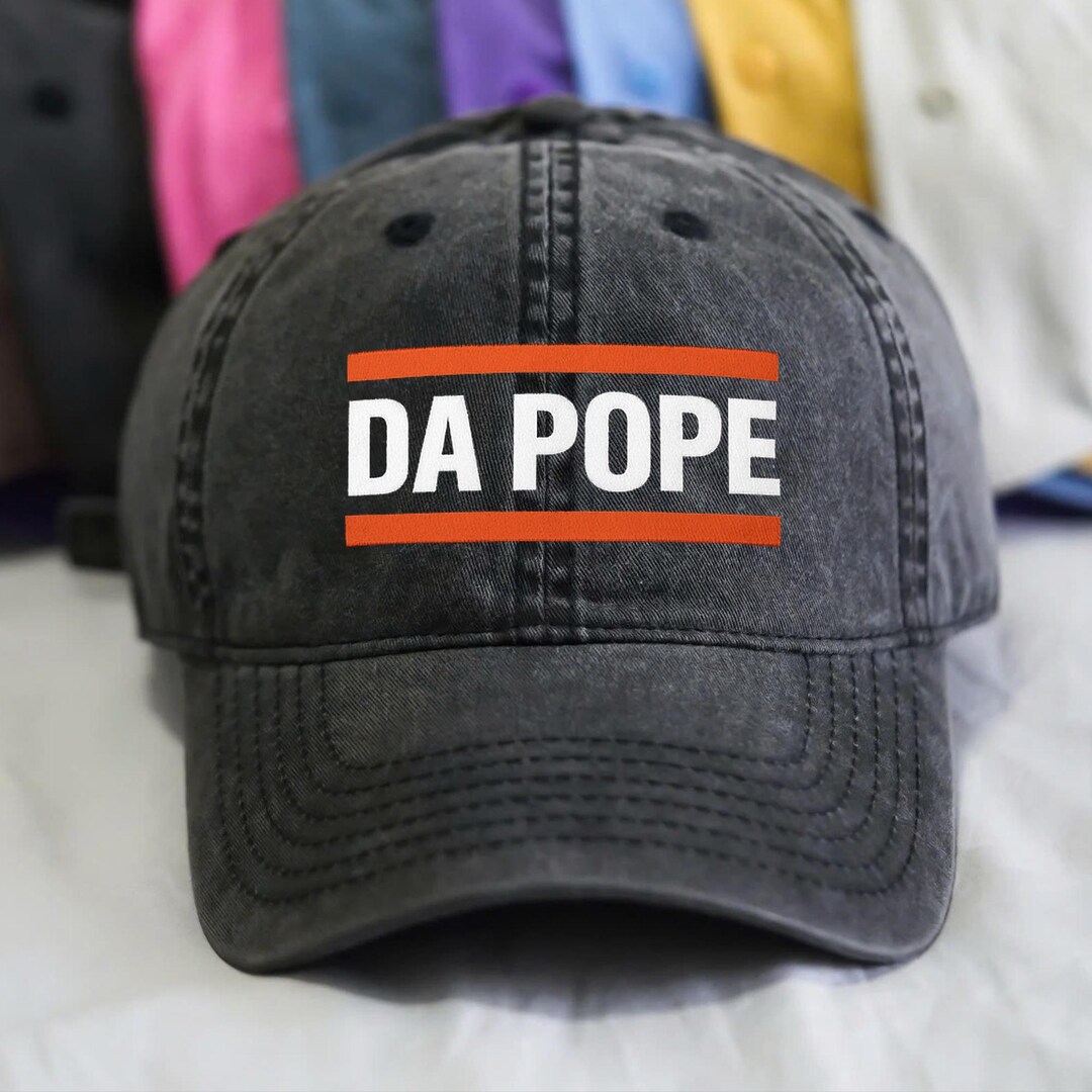 Da Pope Embroidered Hat, Pope Robert Prevost Hat,religious Cap,pope Hat ...