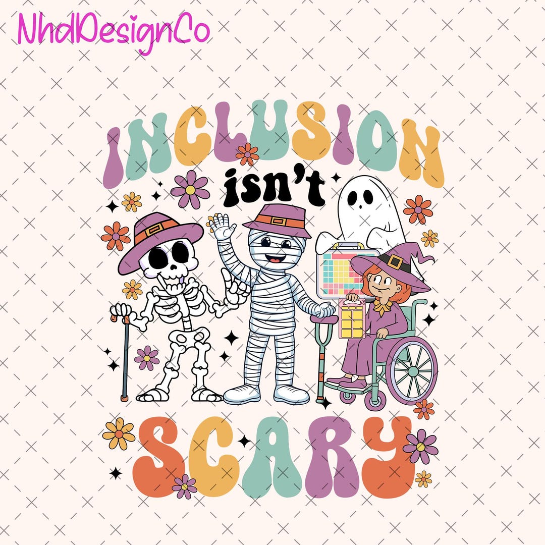 Inclusion Isn't Scary Png, Speech Therapy Halloween Png, Trick or ...
