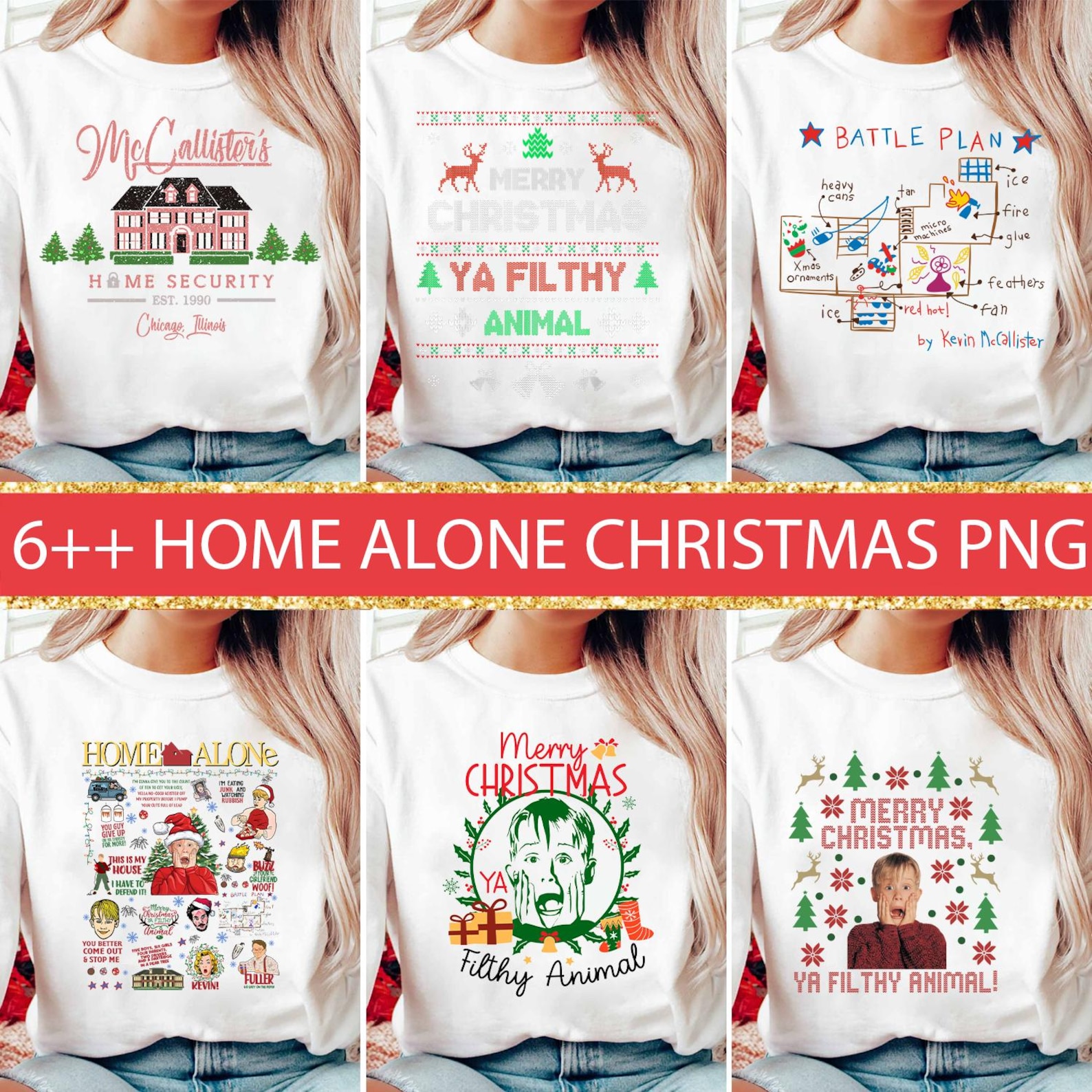 Home Alone Bundle Png, Bundle Home Alone Christmas Png, Home Alone ...
