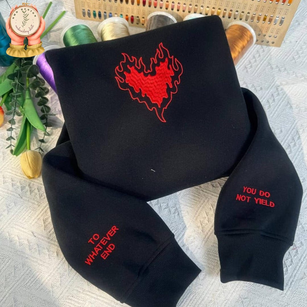 Terrasen Home of Stag Embroidery Sweatshirt,custom Fireheart ...