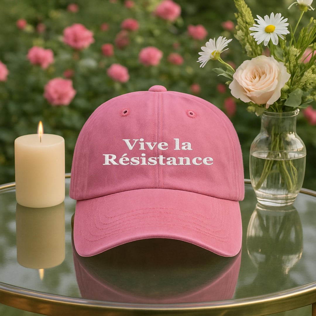 Embroidered Vive La Resistance Wash Hat, Vive La Resistance Cap ...