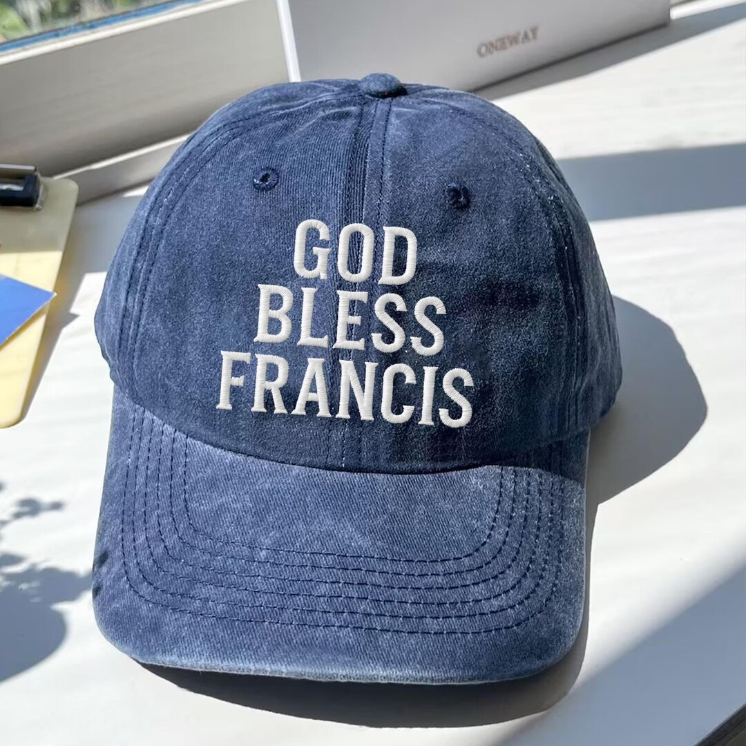 Embroidered Pope Francis Memorial Hat, RIP Pope Francis, Catholic Gift ...